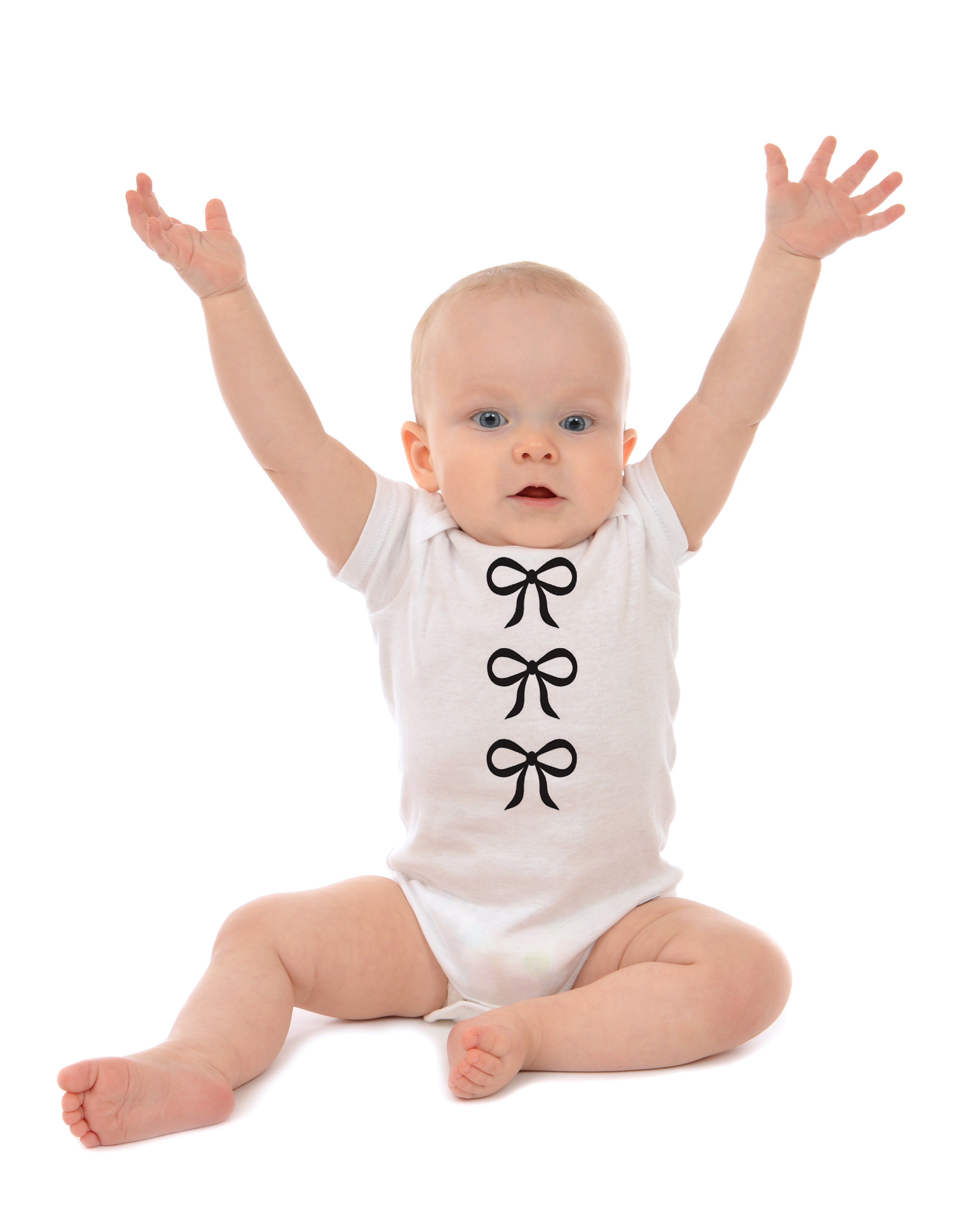 Onesie - Triple Bow – Toss Designs