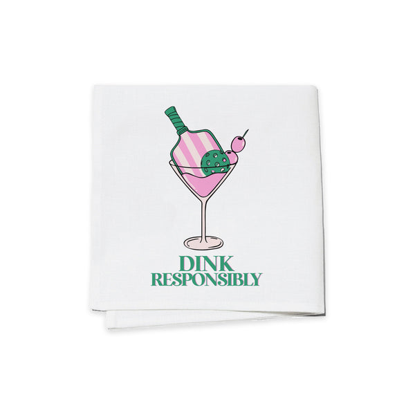 Cocktail Napkins (Set of 4) - Dink Responsibly – Toss Designs Retail