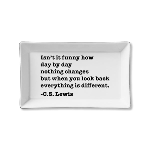 Ceramic Tray - Day By Day (C. S. Lewis) – Toss Designs Retail