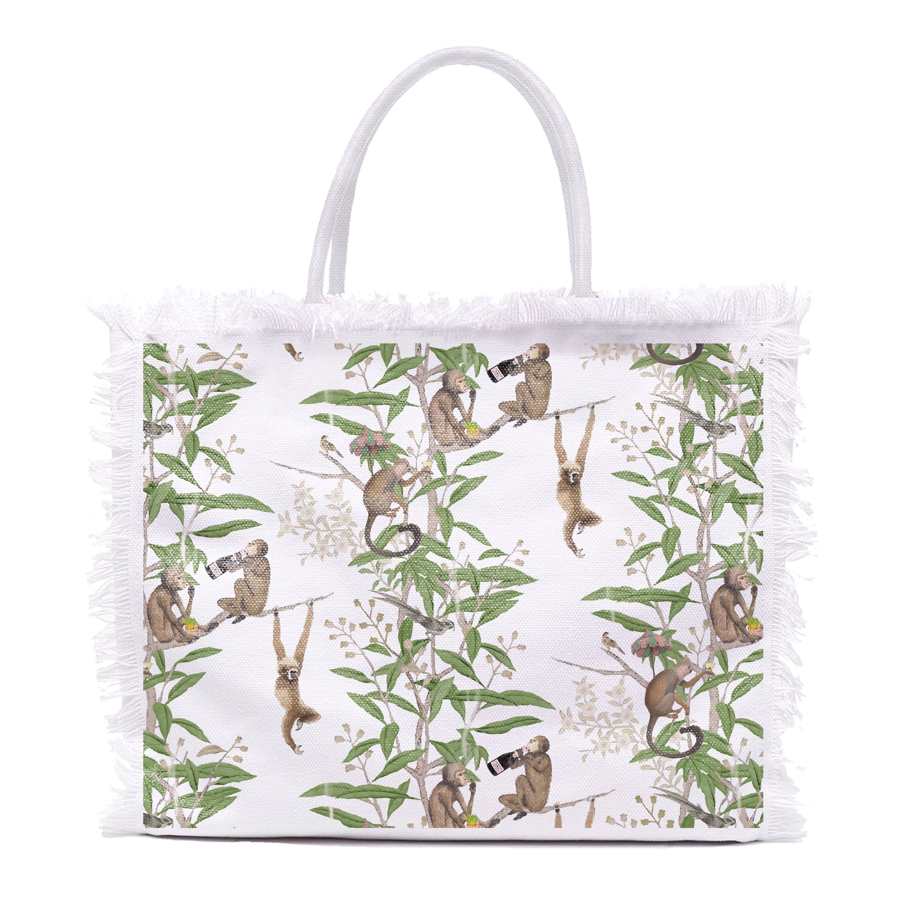 Fringe Tote Bags - Monkey Business – Toss Designs Retail