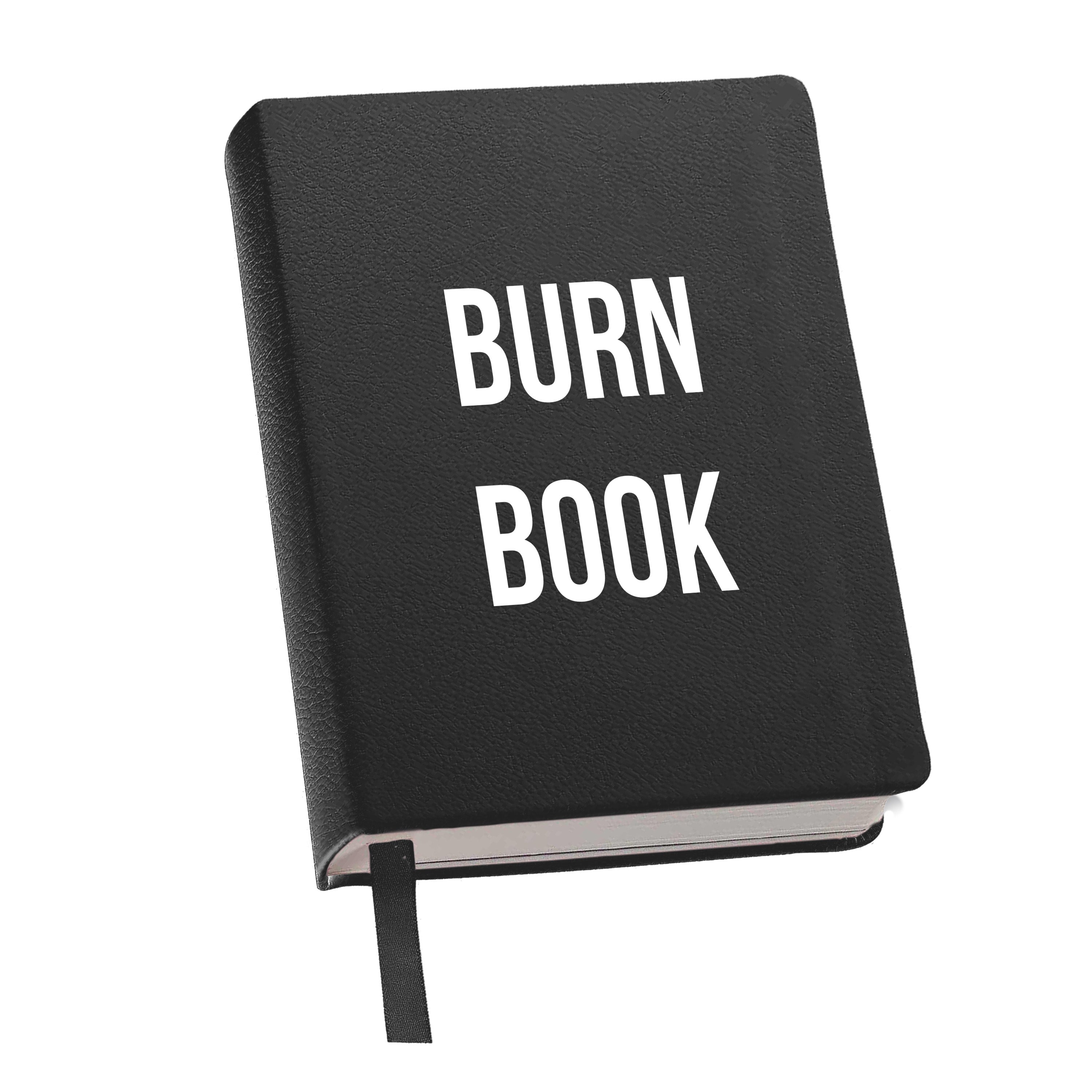 Lined Journal Black - Burn Book – Toss Designs Retail