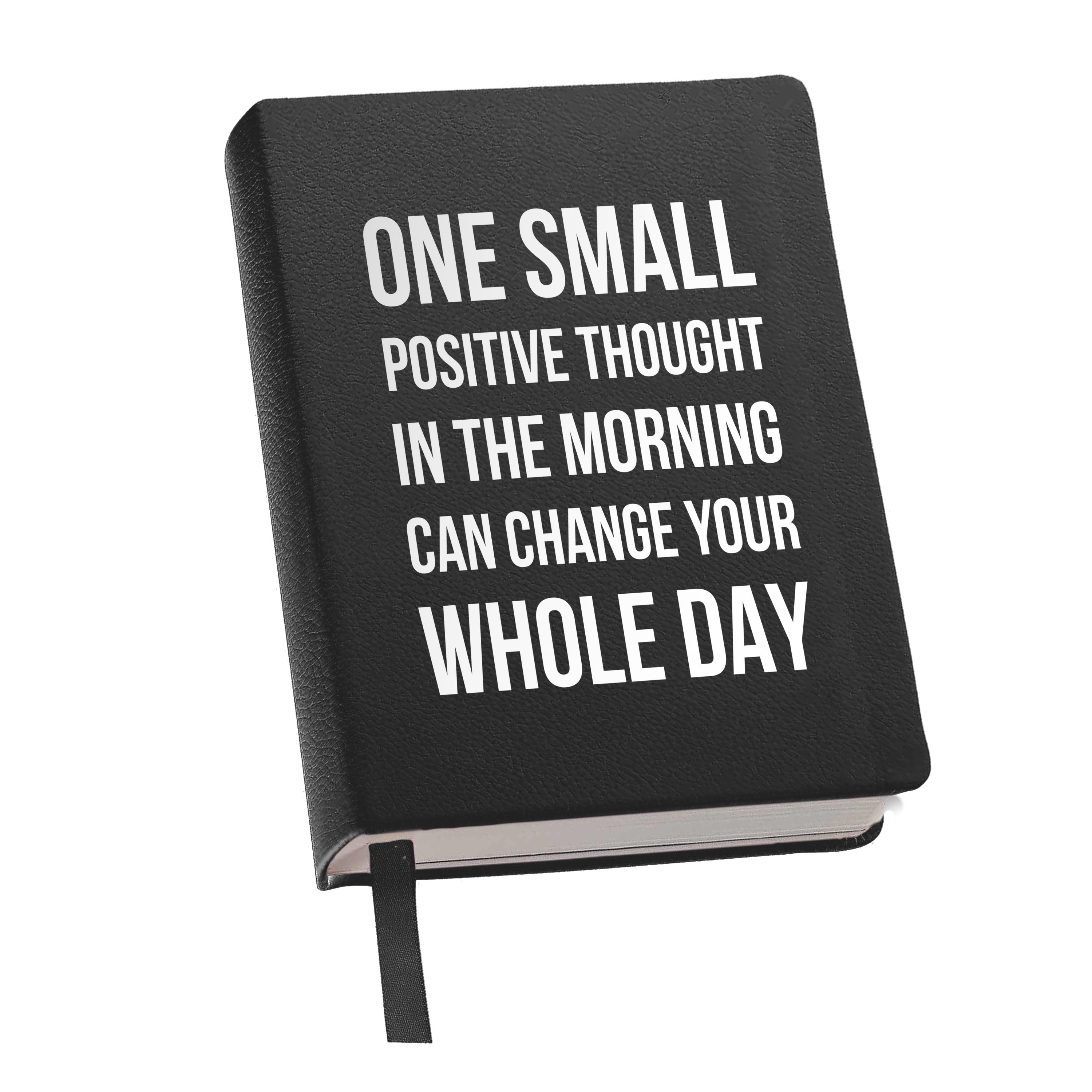 Lined Journal Black - One Small Positive Thought – Toss Designs Retail