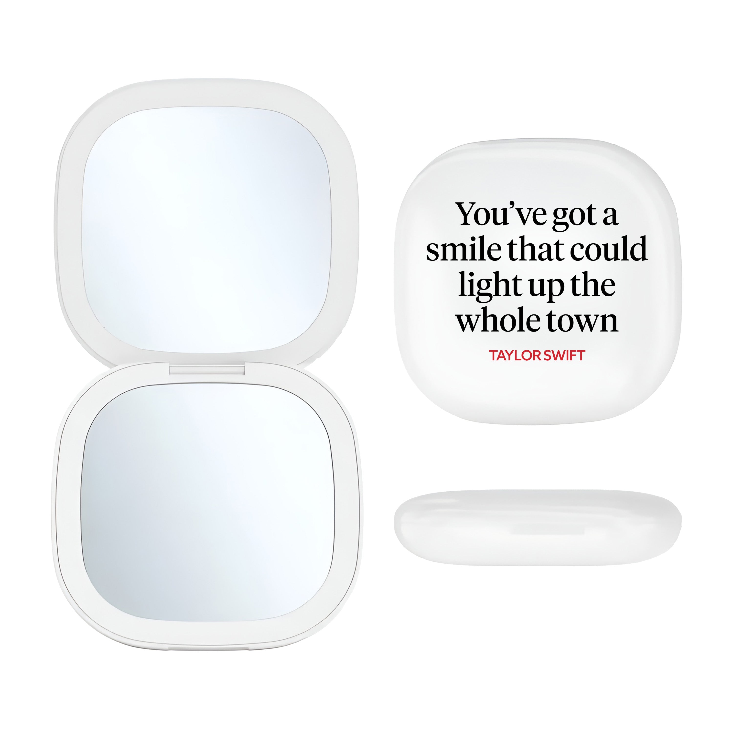 LED Compact Mirror - Smile (Taylor Swift) – Toss Designs Retail