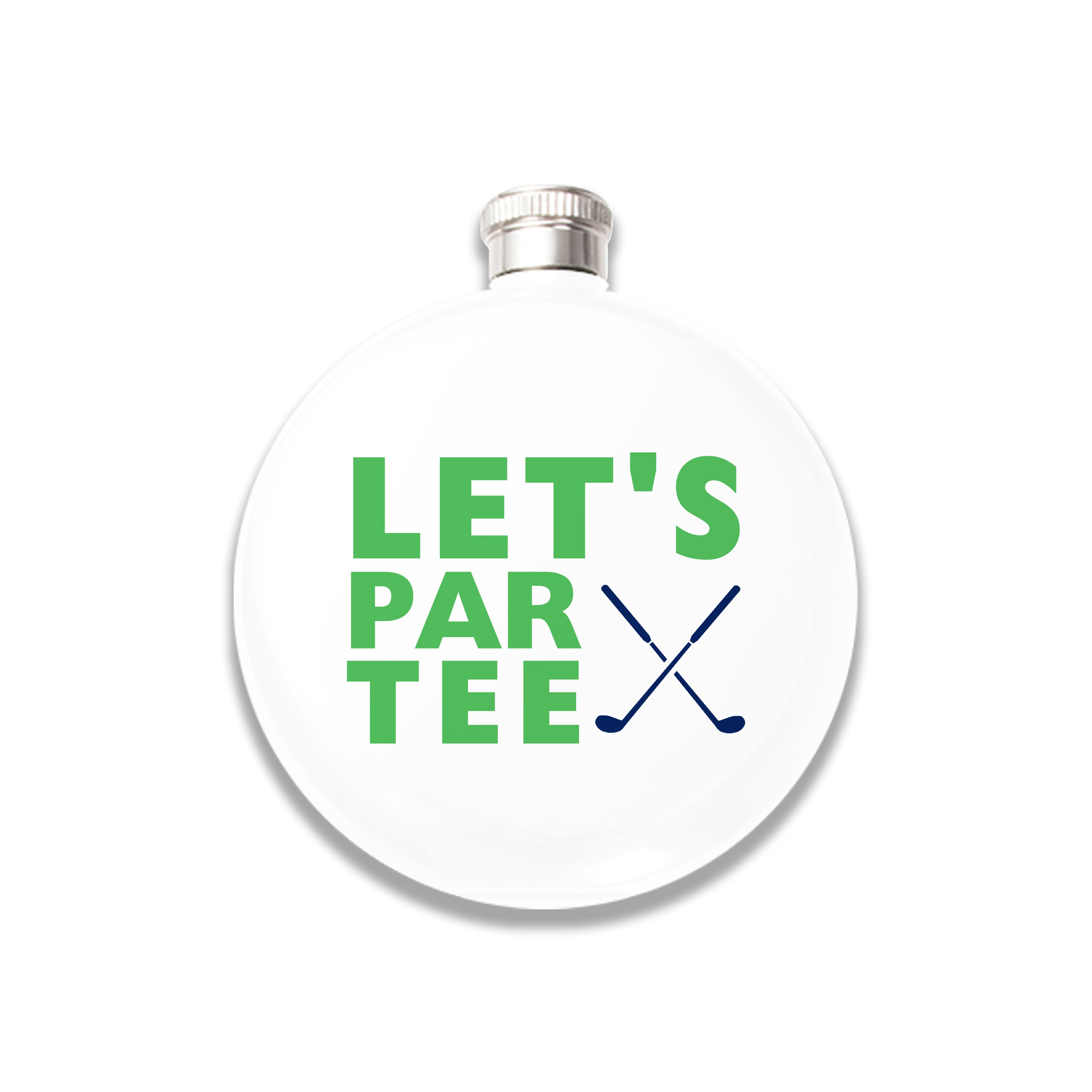 Flask (White) - Let's PARTEE – Toss Designs Retail
