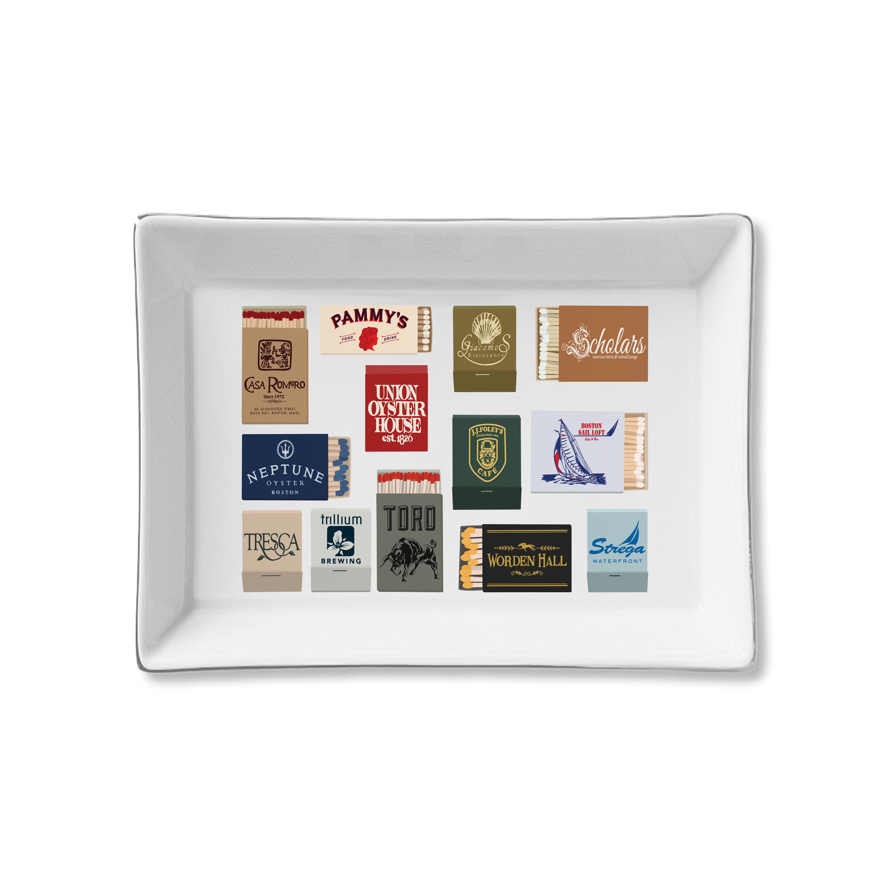 Ceramic Tray - Boston Matches – Toss Designs Retail