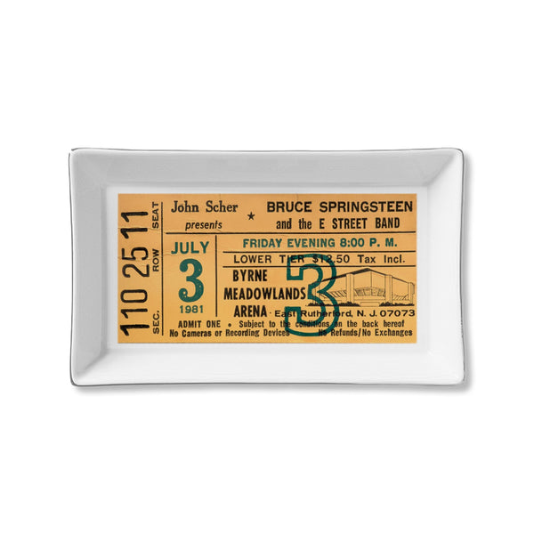 Ceramic Tray - Bruce Springsteen Ticket – Toss Designs Retail