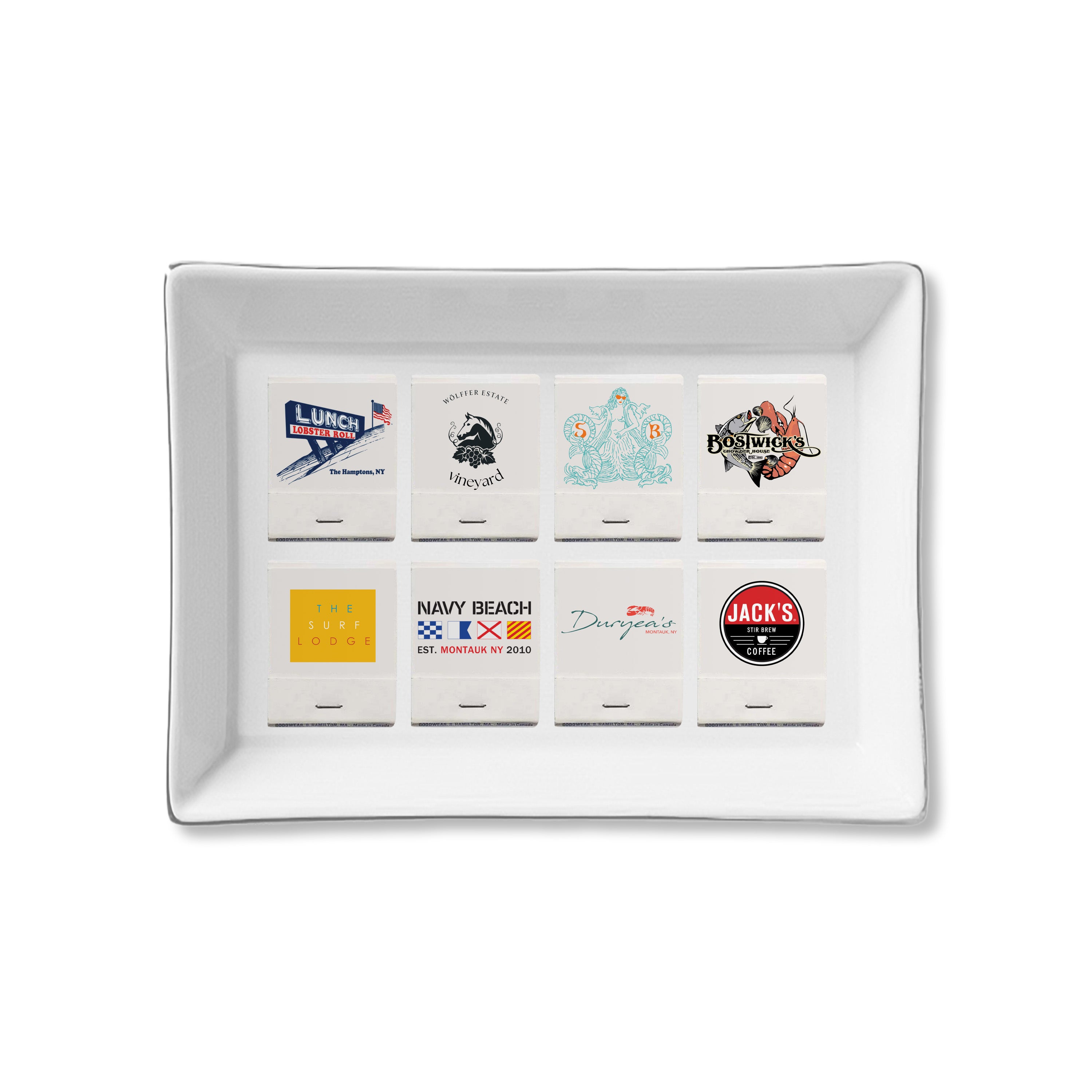 Ceramic Tray - The Hamptons Matchbooks – Toss Designs Retail