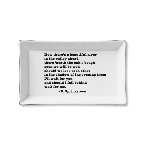 Ceramic Tray - Wait For Me (Bruce Springsteen) – Toss Designs Retail