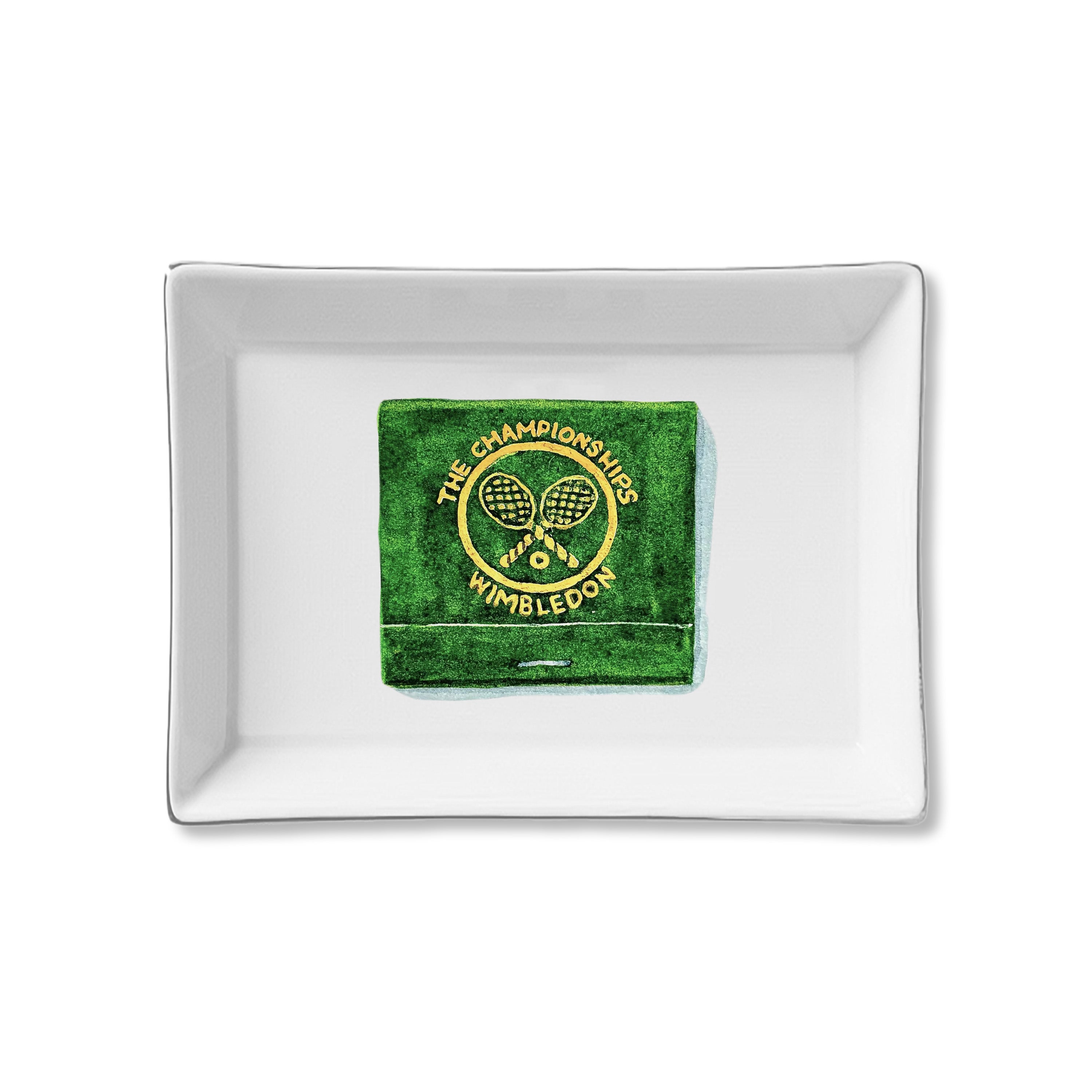 Ceramic Tray - Wimbledon Matchbook – Toss Designs Retail